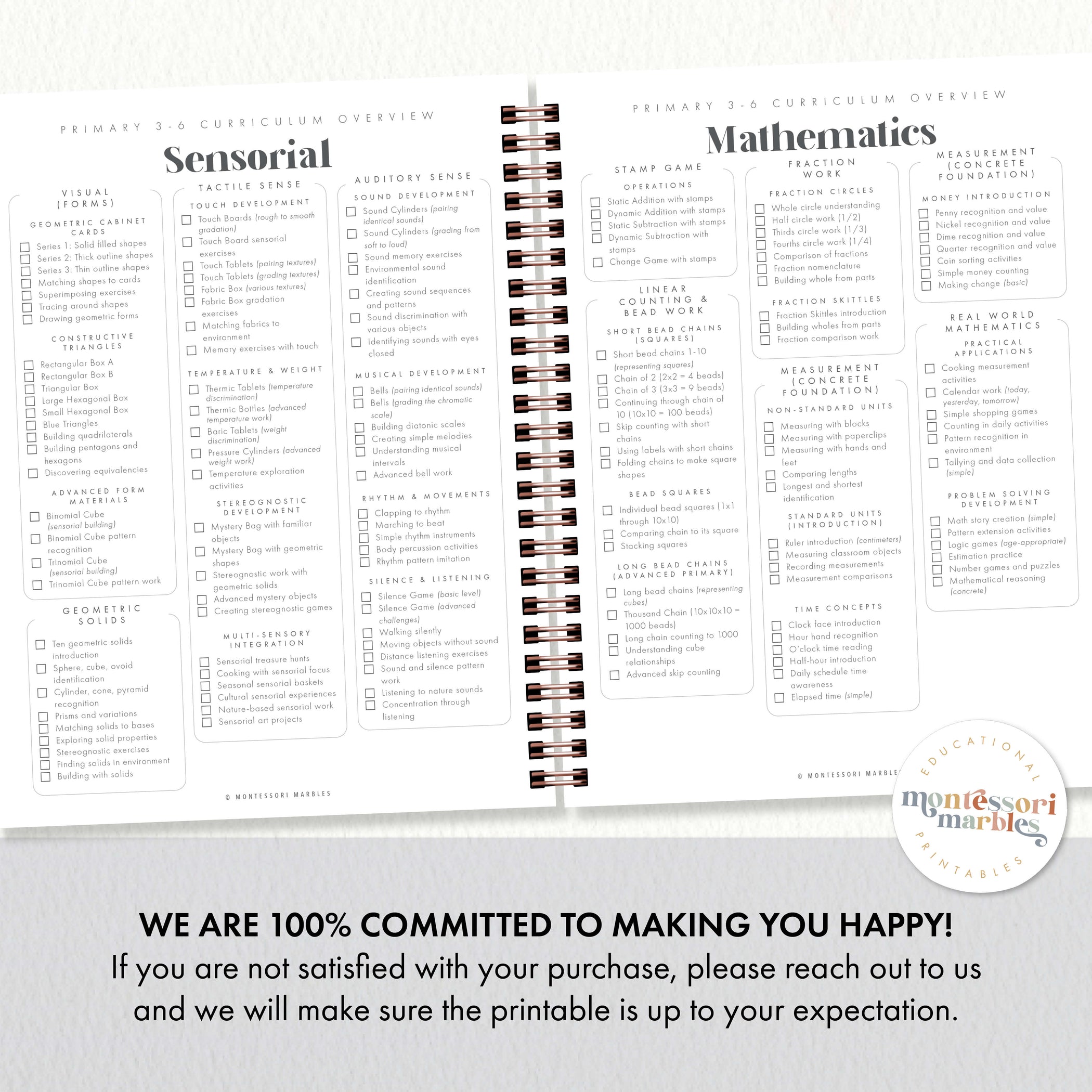 Montessori Preschool Curriculum | Activities Ages 3-6 — Montessori Marbles