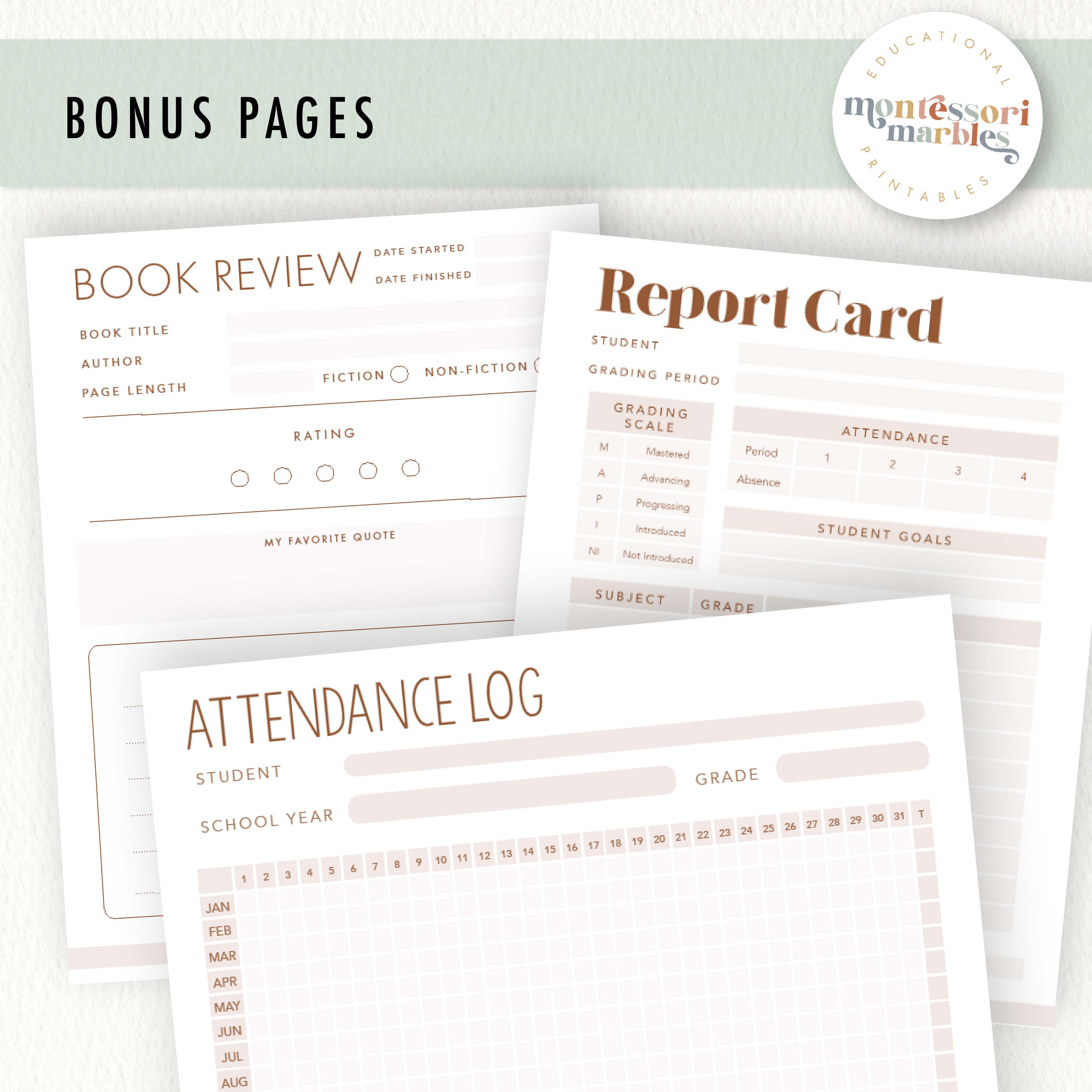 MONTESSORI TEACHER PLANNER JUL 2025 - DECEMBER 2026 — Montessori Marbles