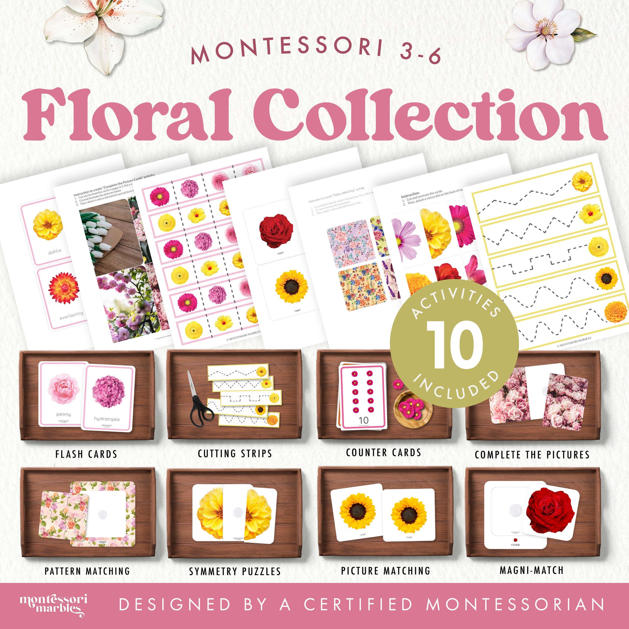 Spring Flowers Activity Bundle | 10 Spring Activities Ages 3-7 | Nature ...