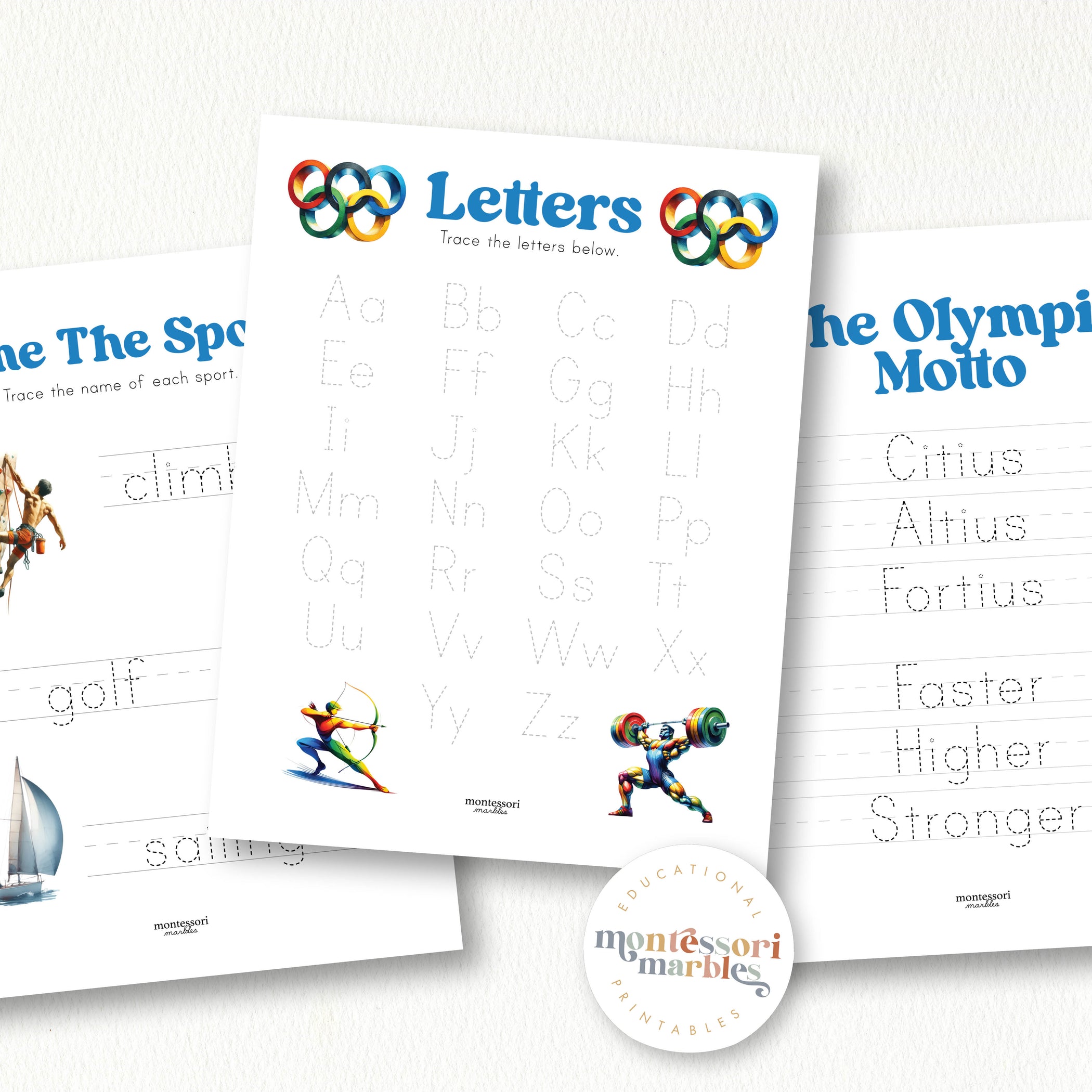 Summer Olympics Bundle | 6 Activities Ages 3-6 | Sports Printable PDF ...