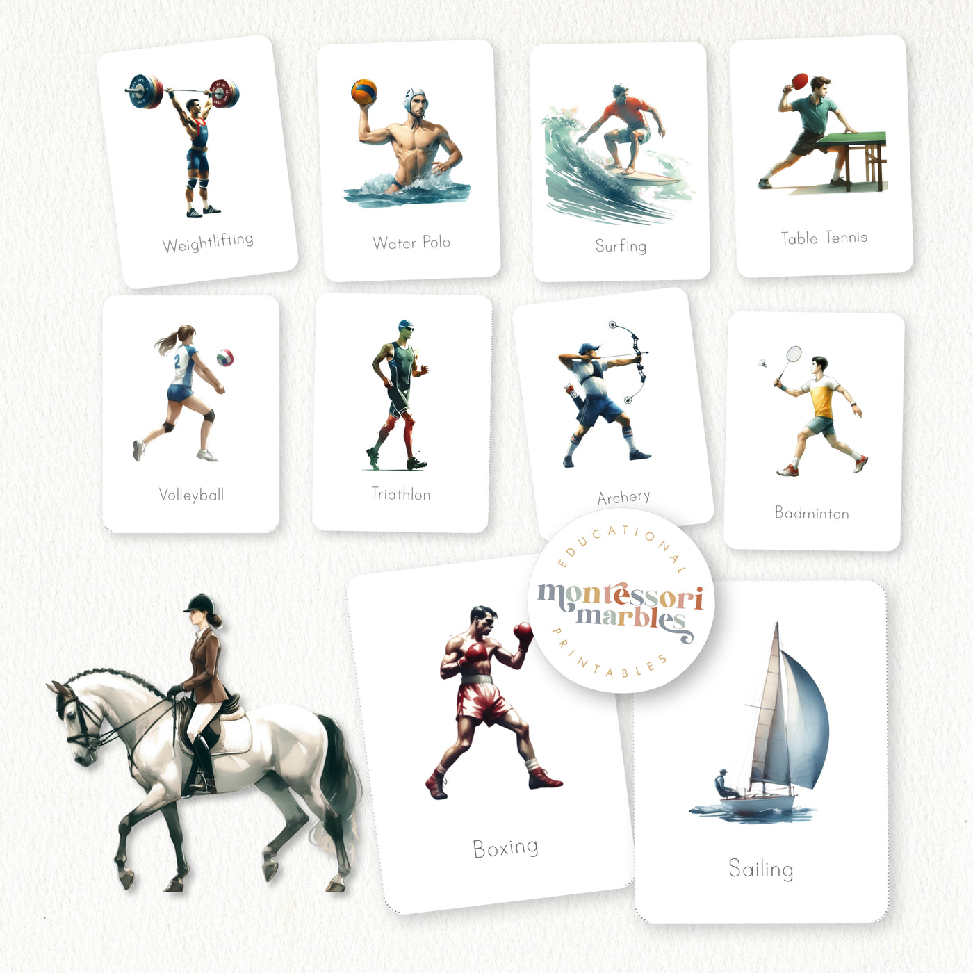 Summer Olympics Bundle | 6 Activities Ages 3-6 | Sports Printable PDF ...