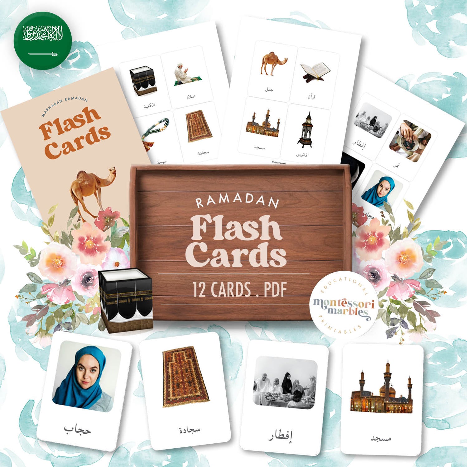 Ramadan Flash Cards Arabic | Islamic Vocabulary Real Photos Ages 3-6 ...