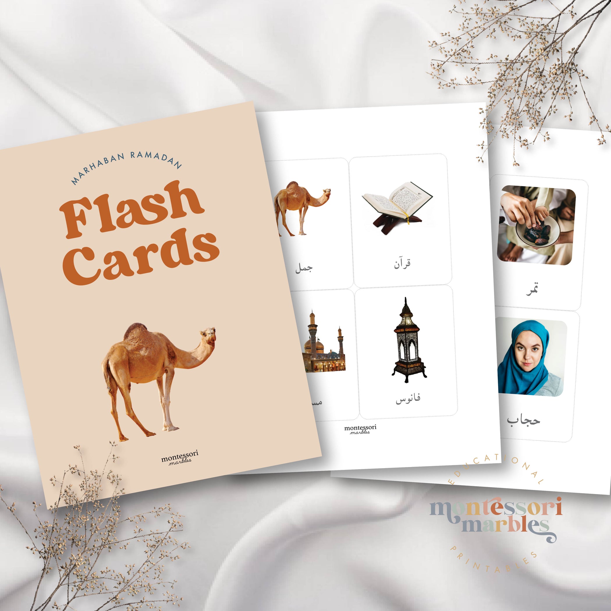 Ramadan Flash Cards Arabic | Islamic Vocabulary Real Photos Ages 3-6 ...