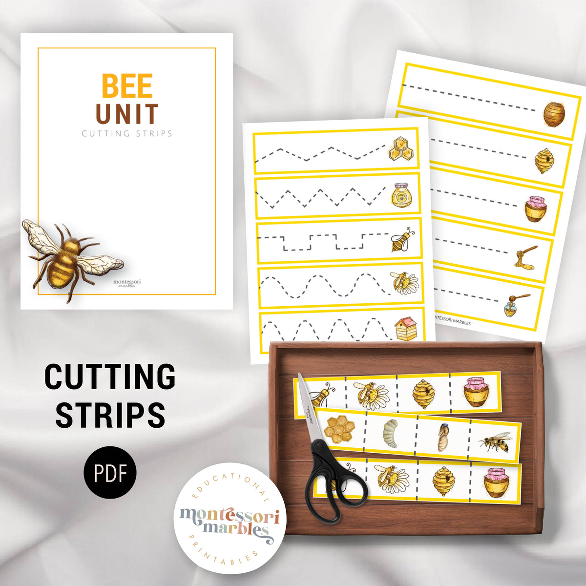 Bees & Honey Mini Bundle | Montessori Inspired Printable Worksheet ...