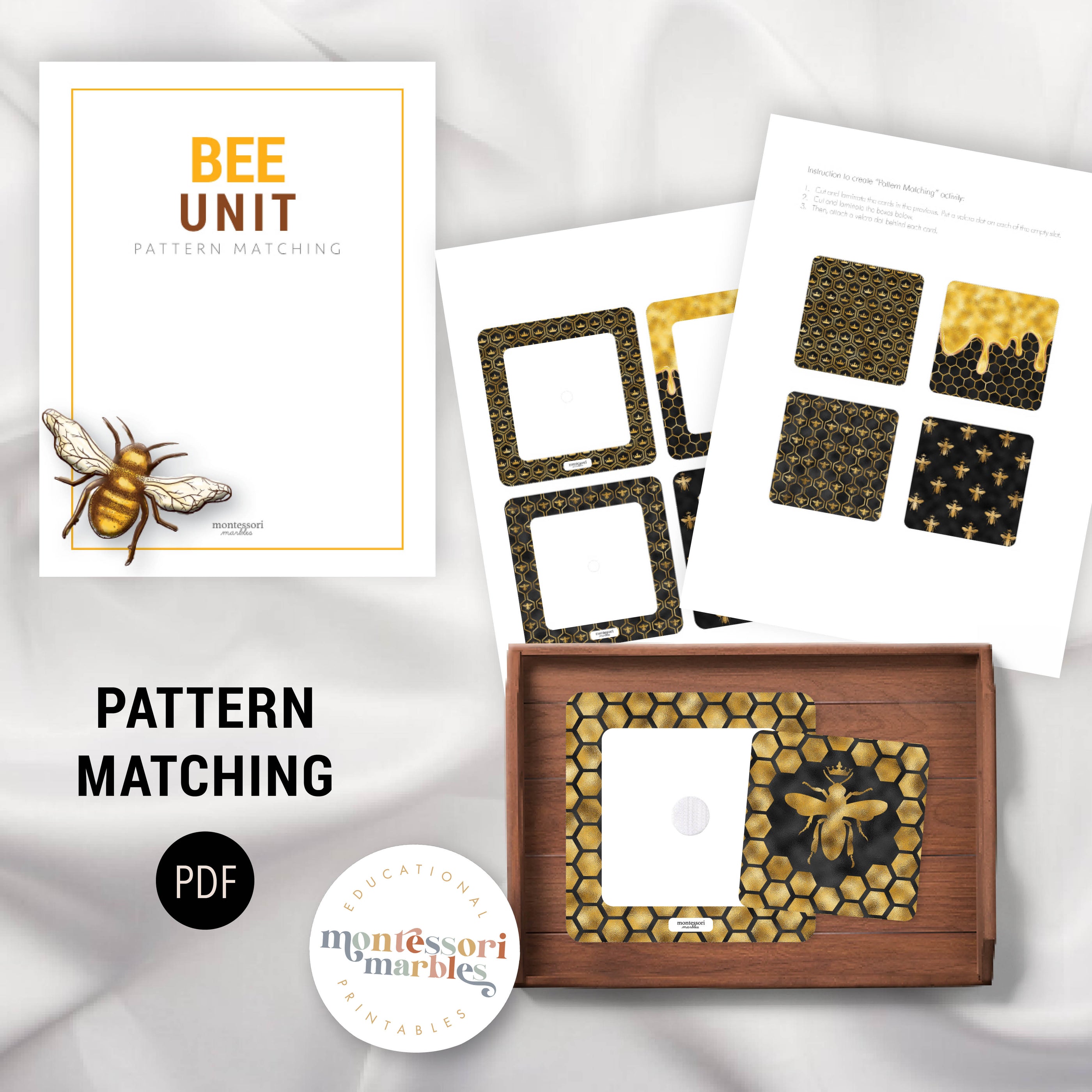 Bee Honey Mini Bundle | 4 Printables Spring Science Ages 2-6 Insects ...