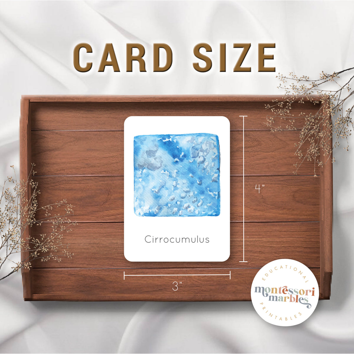 Clouds Flash Cards – Montessori Marbles