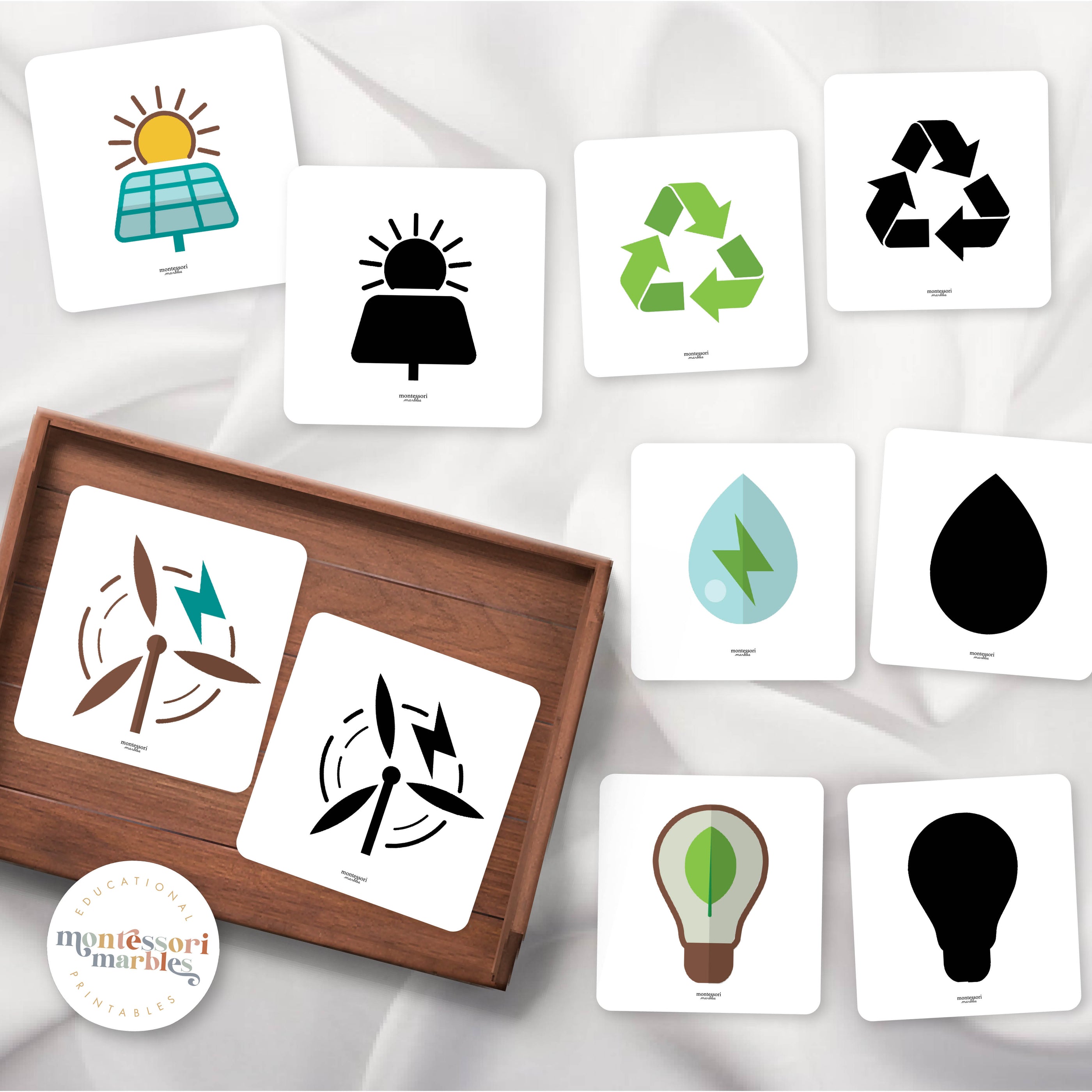 Earth Day Shadow Matching | 8 Sets Silhouette Visual Activity Ages 3-5 ...