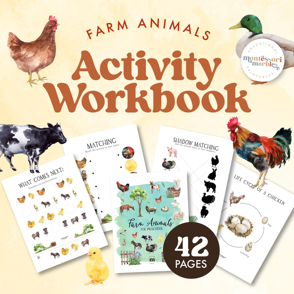 Farm Animals — Montessori Marbles