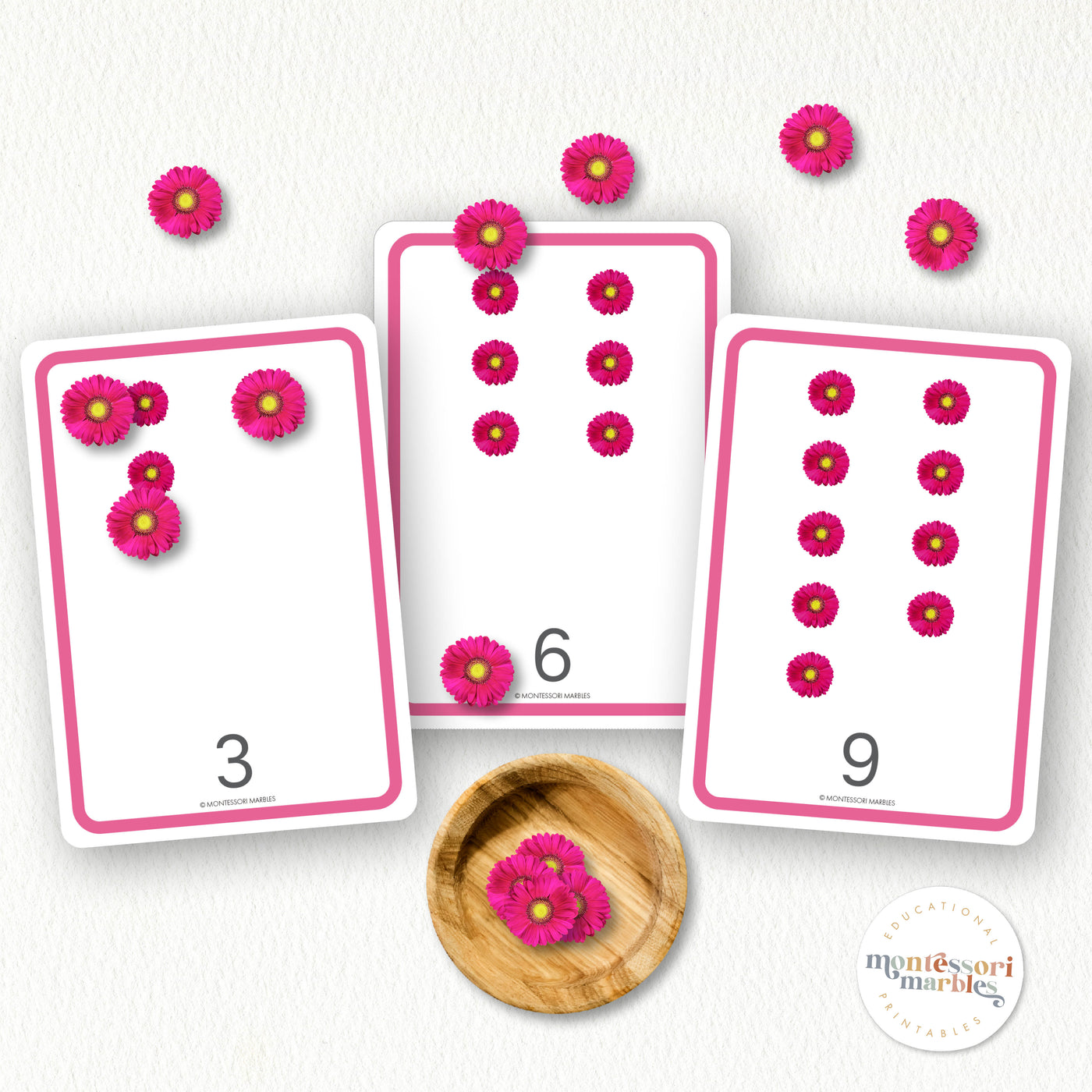 Spring Flowers Counting 1 to 10 | Number Cards Ages 3-6 | Early Math ...