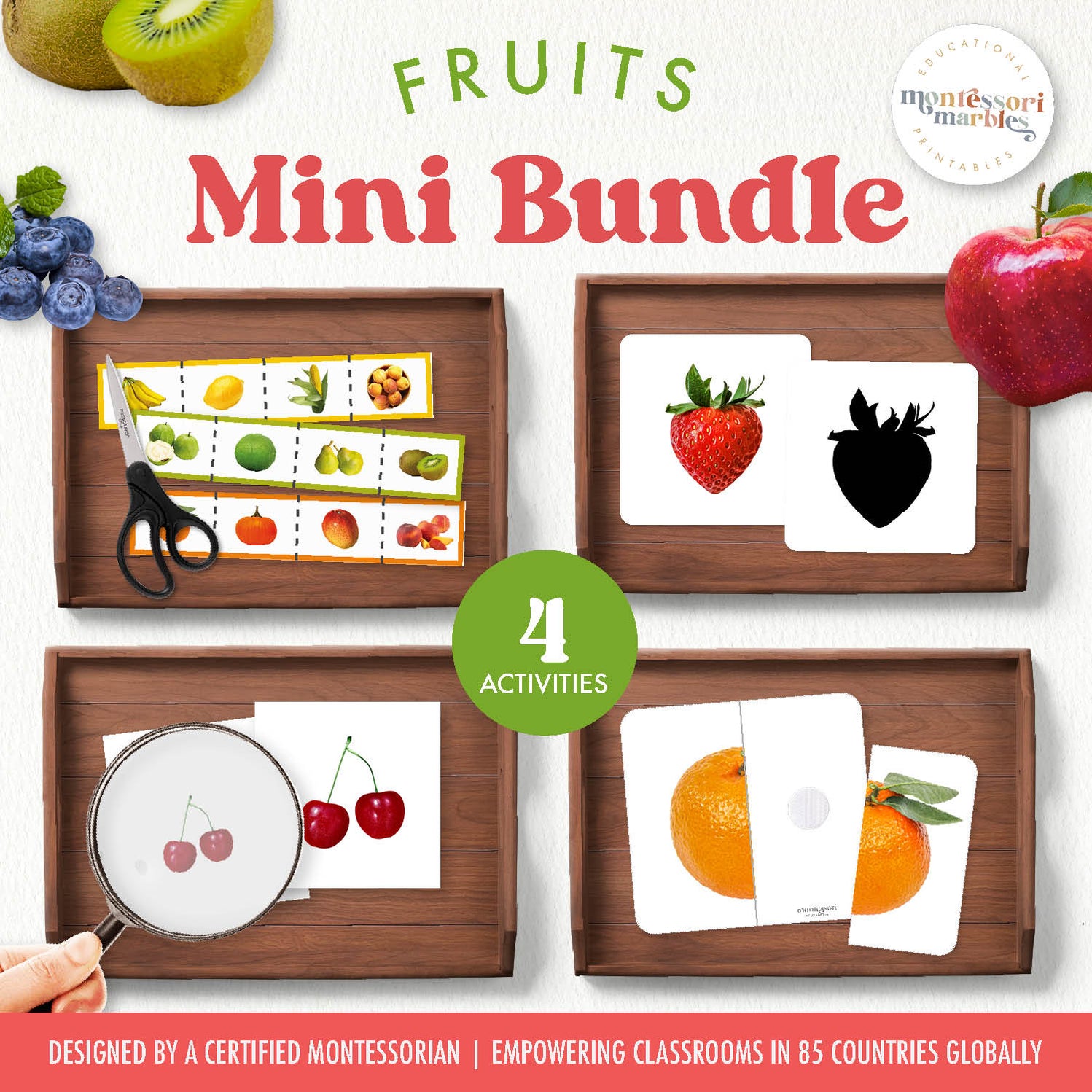 Fruits Mini Bundle | 4 Activities Healthy Eating Nutrition Ages 2-6 PDF ...