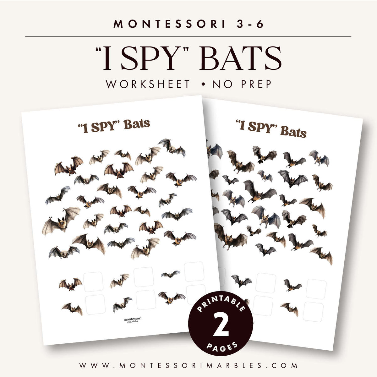 I Spy Bats | Counting Visual Activity 1-10 Halloween October Ages 3-6 ...