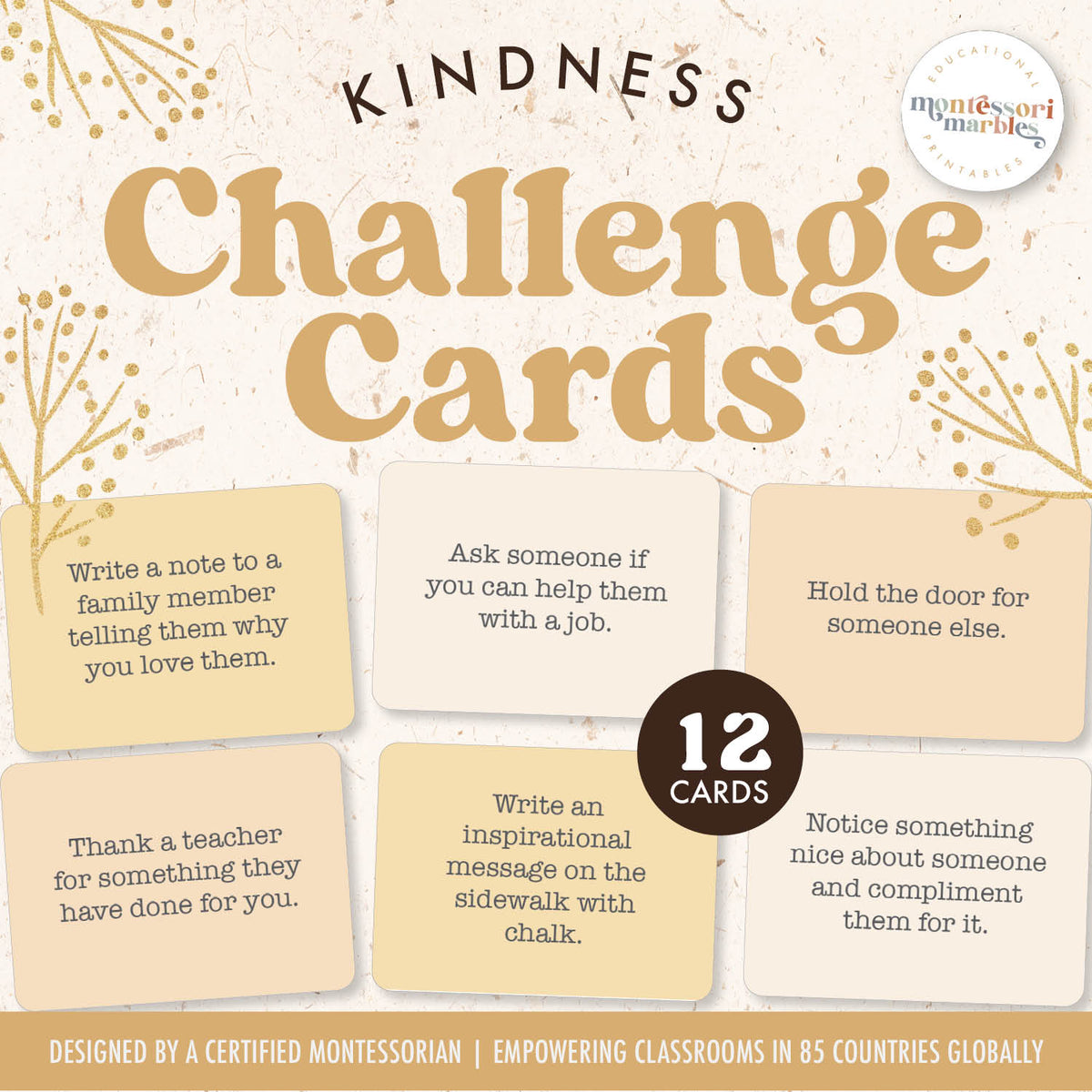 Kindness Challenge Cards | 12 Social Emotional Learning Activities Ages ...
