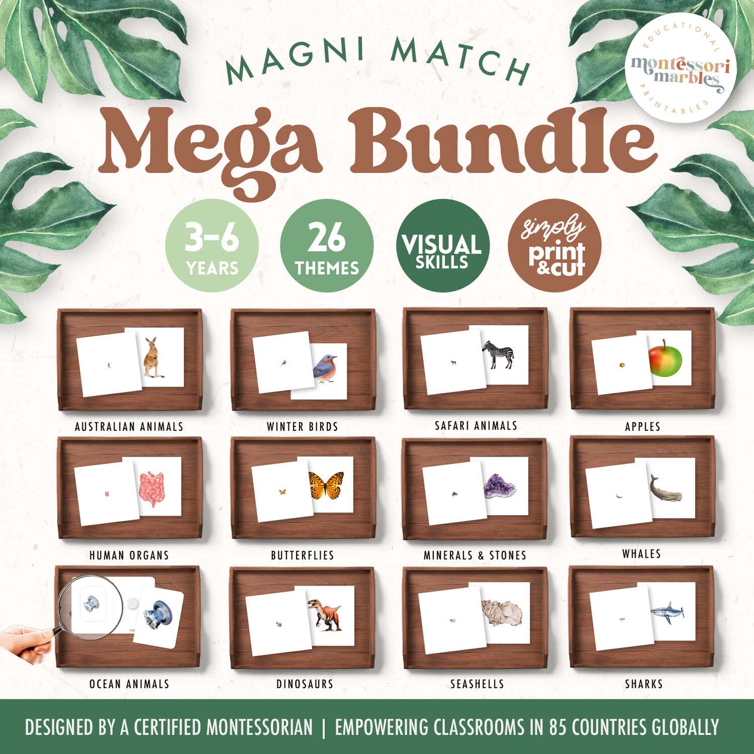 Magni Match Mega Bundle | Magnifying Glass Activities Ages 3-7 PDF ...