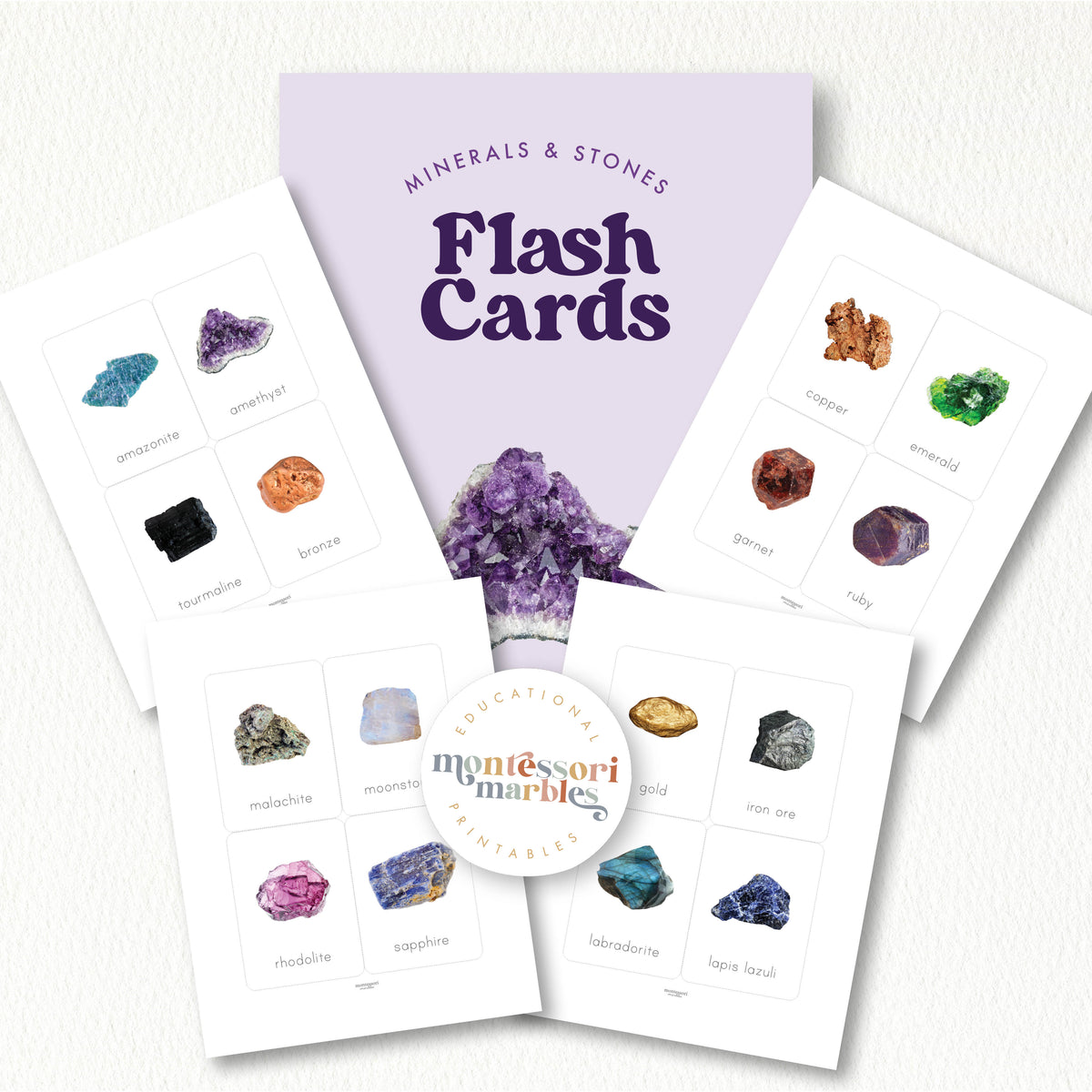 Minerals & Stones Flash Cards – Montessori Marbles