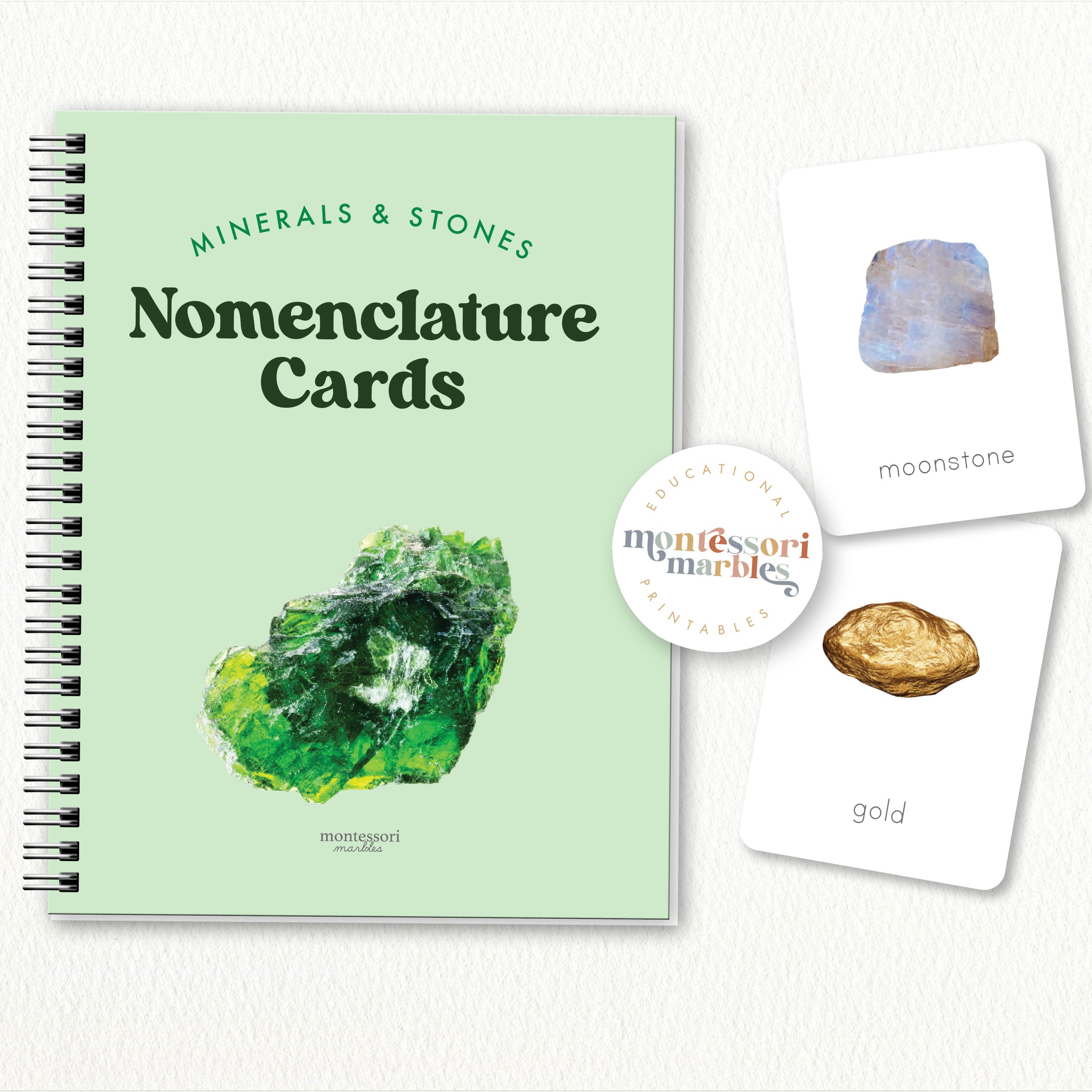 Minerals & Stones Nomenclature Cards | 16 3-Part Geology Ages 5-8 PDF ...