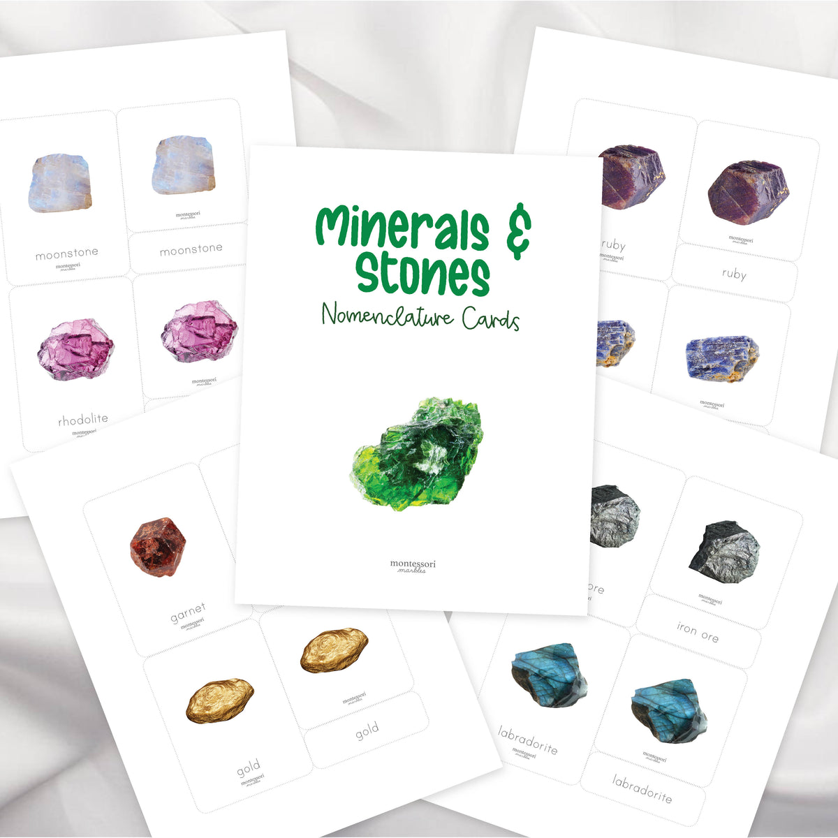 Minerals & Stones Nomenclature Cards – Montessori Marbles