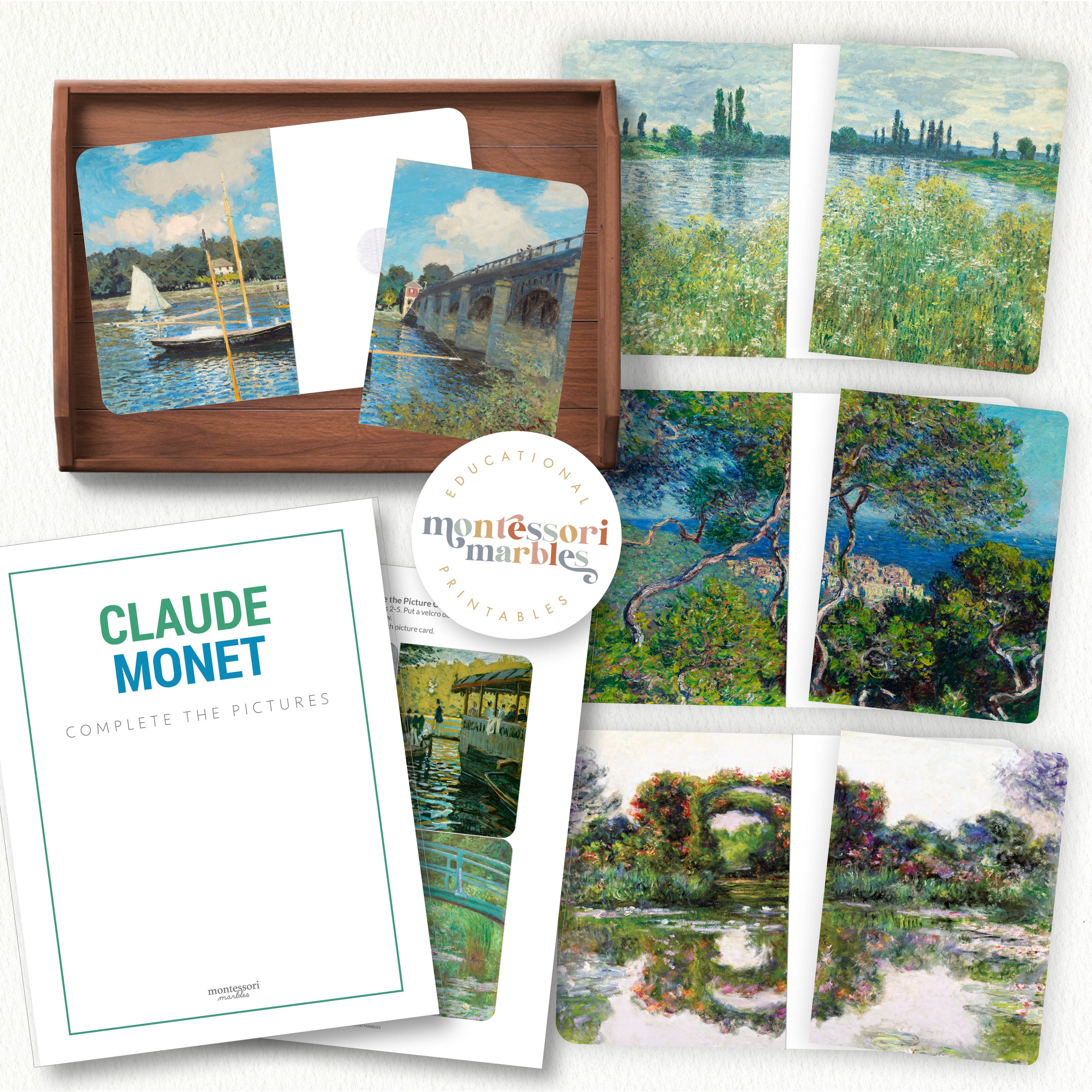 Claude Monet Complete the Picture | 8 Famous Paintings Matching 4-10 ...