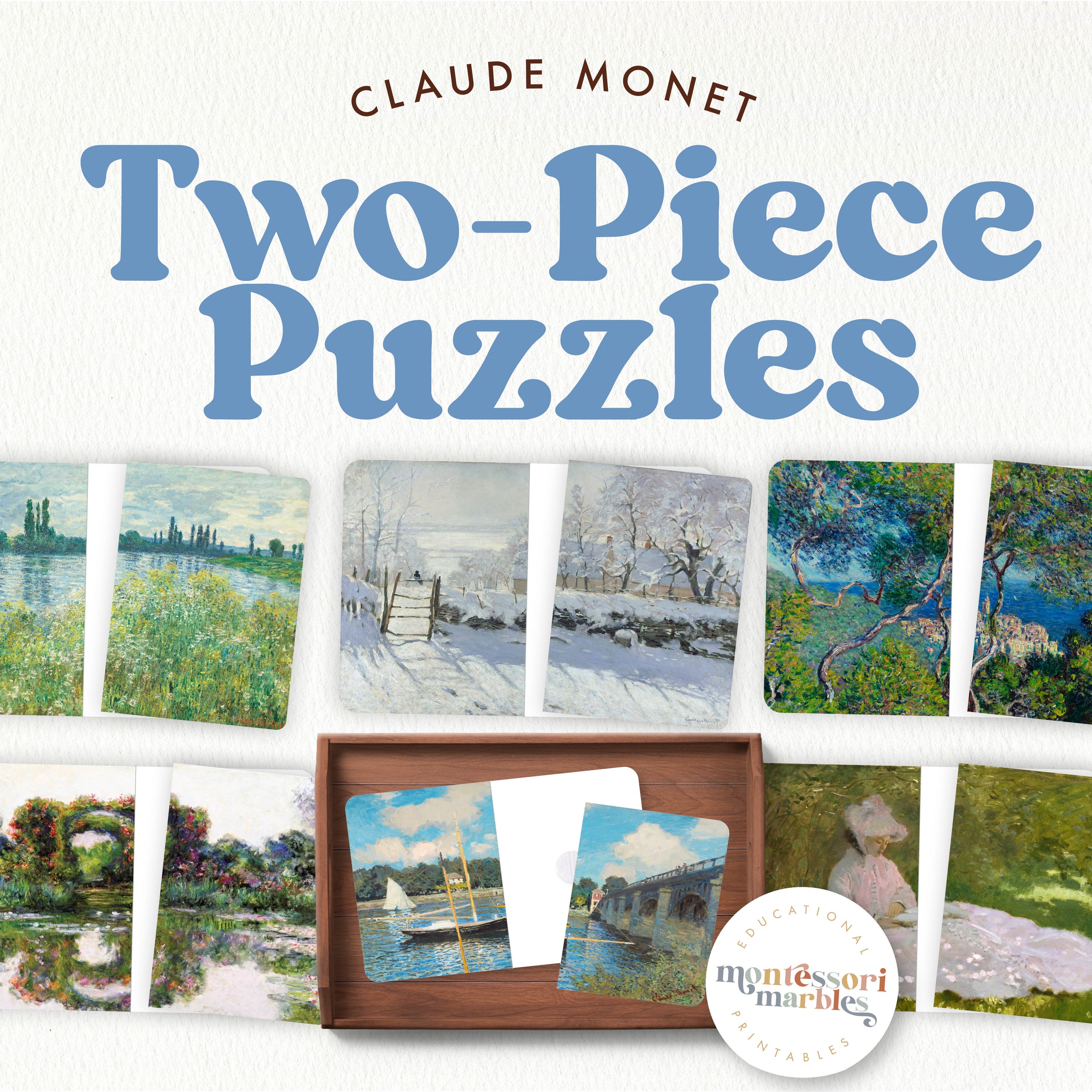 Claude Monet Complete the Picture | 8 Famous Paintings Matching 4-10 ...