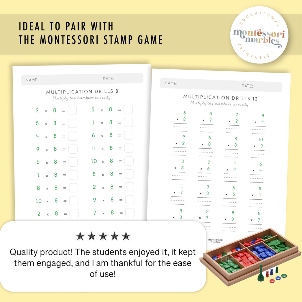 Multiplication — Montessori Marbles