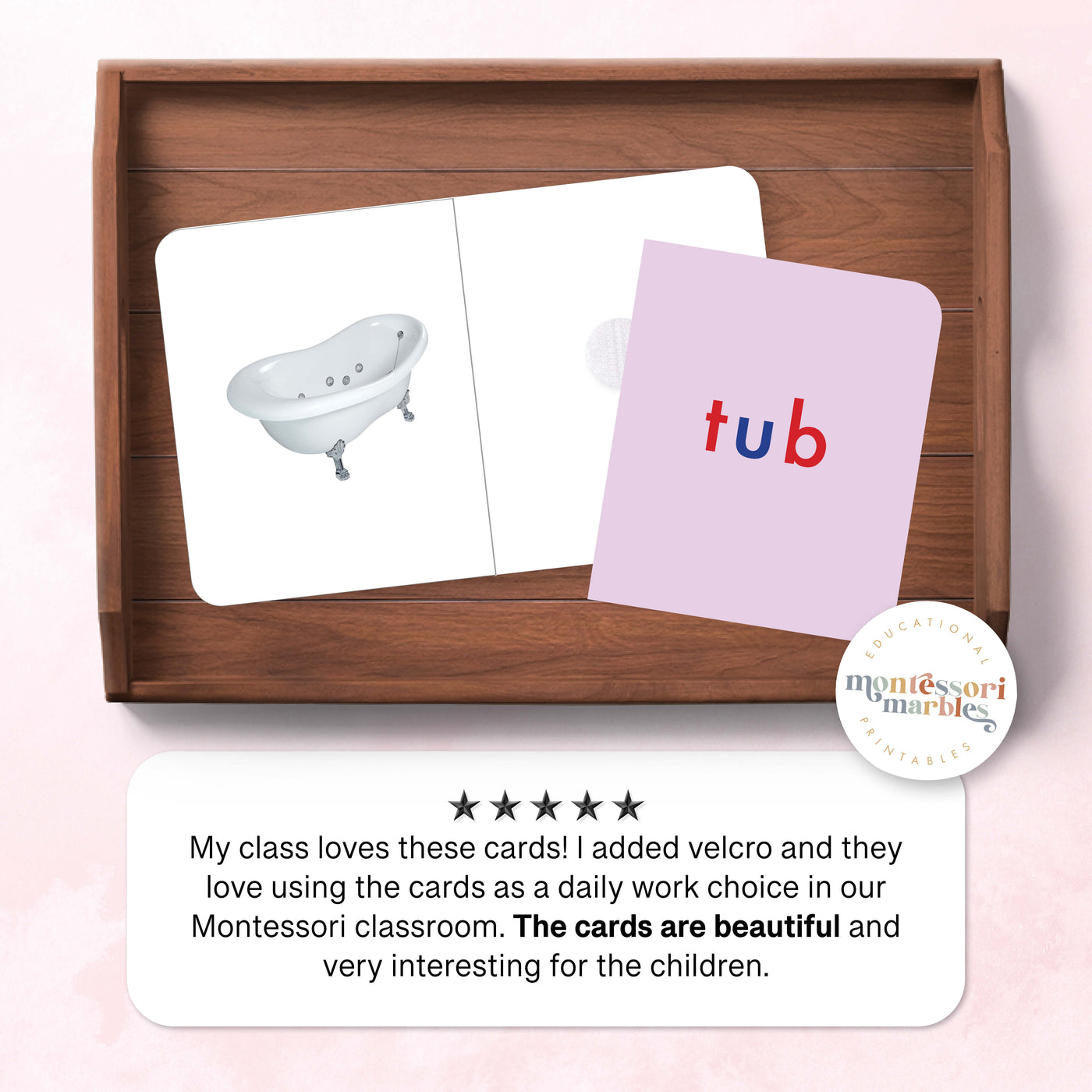 Picture Word Matching Cards | CVC Activities Ages 4-6 — Montessori Marbles