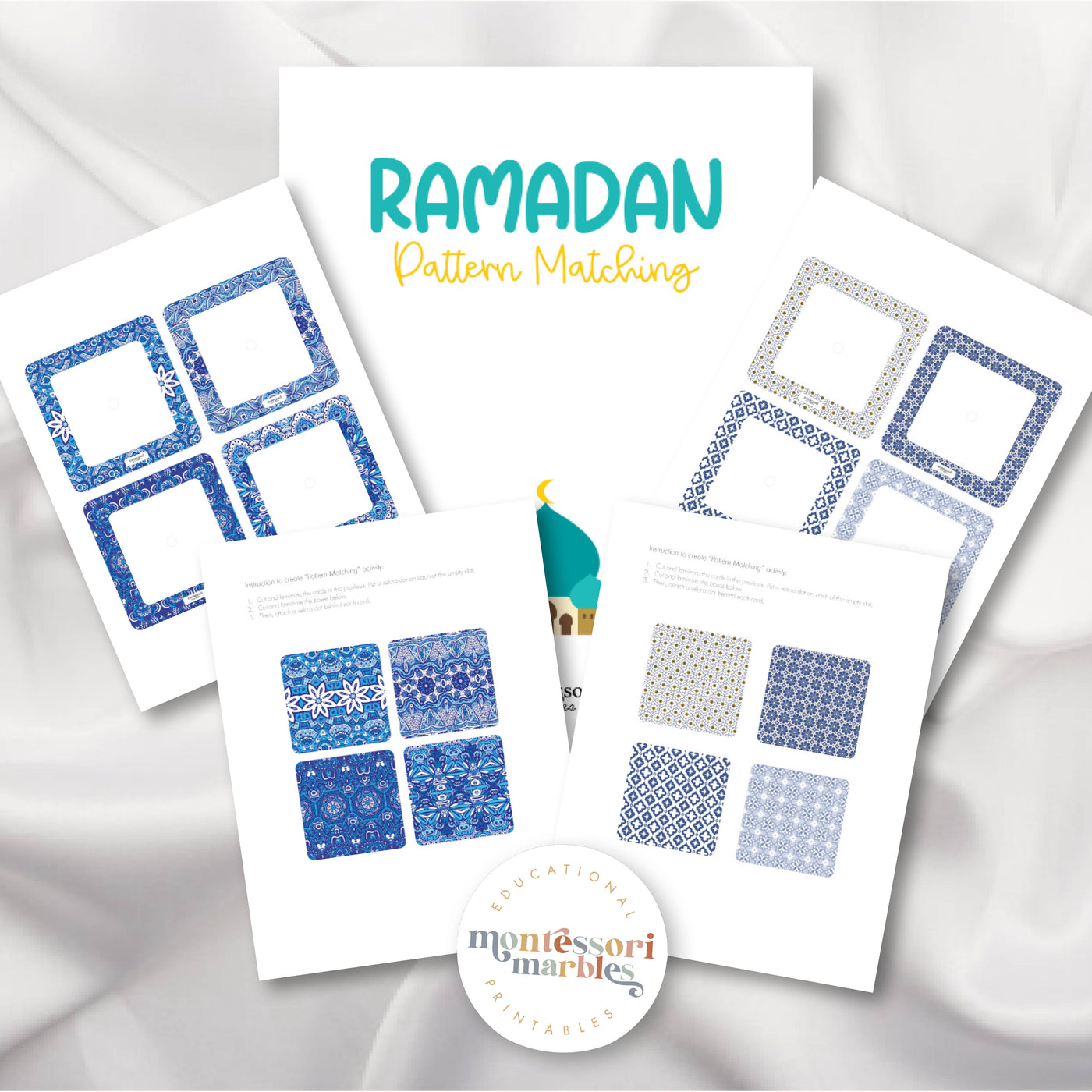 Ramadan Pattern Matching | Moroccan Tiles Visual Discrimination Ages 3 ...