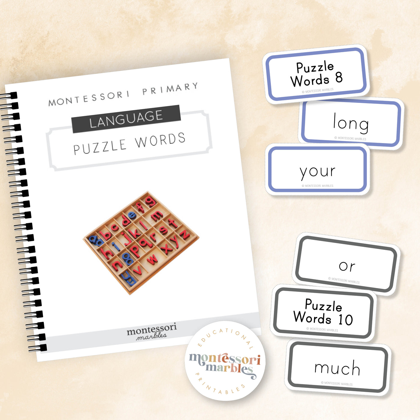 Sight Words Puzzle Cards | Dolch Words Reading Ages 5-7 | Montessori ...