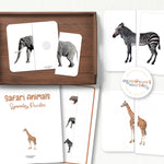Safari Animals Two-Piece Puzzles | Visual Skills Ages 3-6 PDF ...