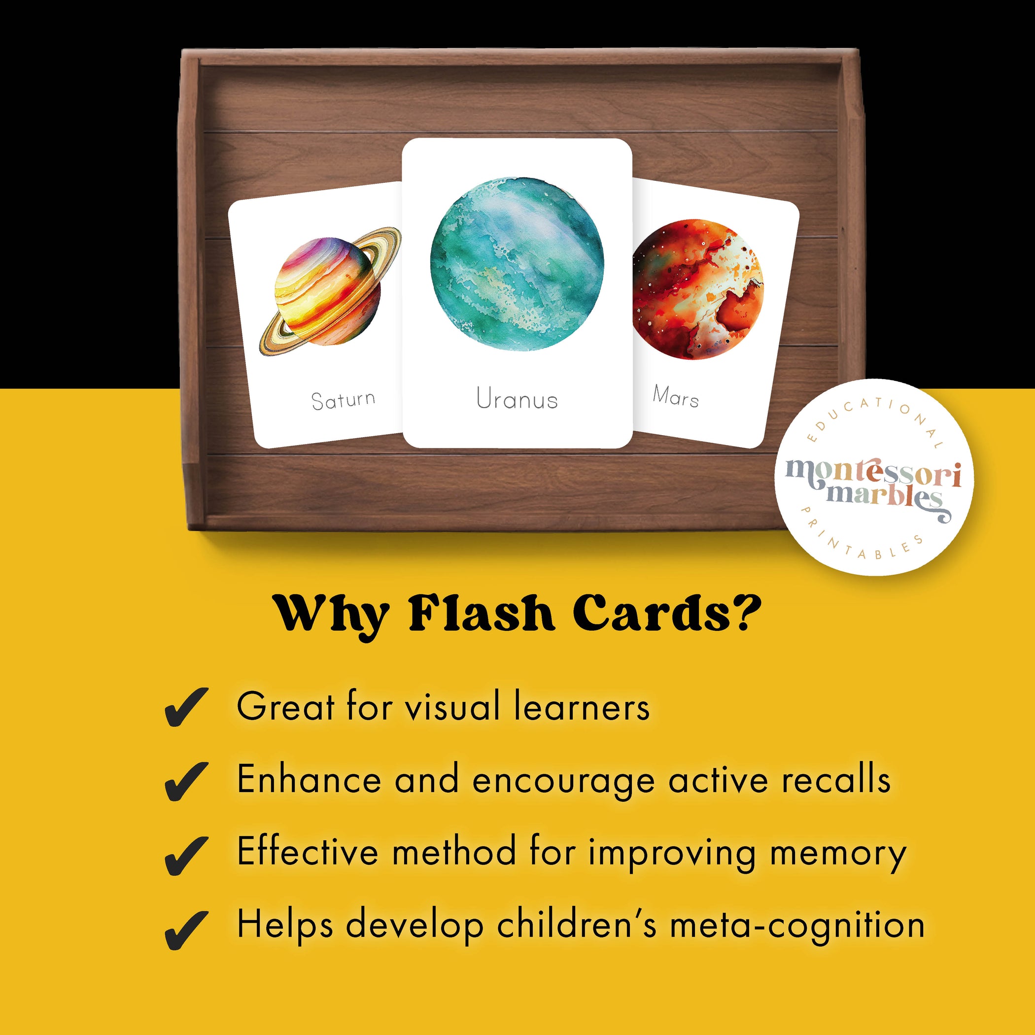 Solar System Flash Cards | Montessori Inspired Printable Resources ...