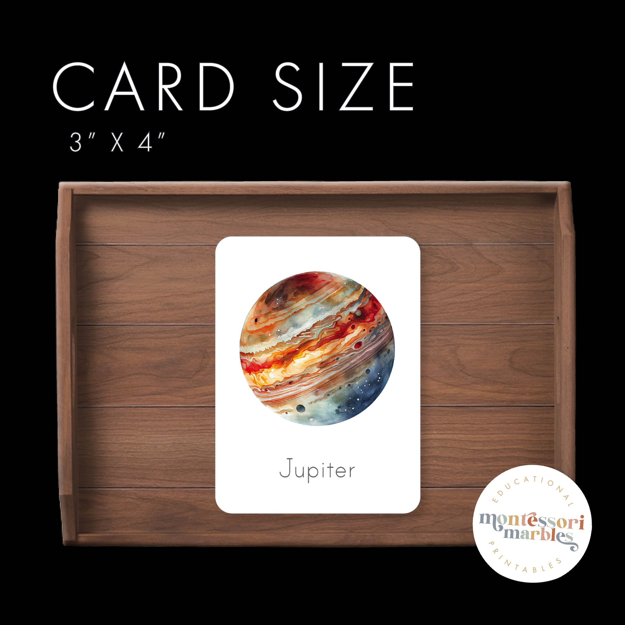 Solar System Flash Cards | Montessori Inspired Printable Resources ...