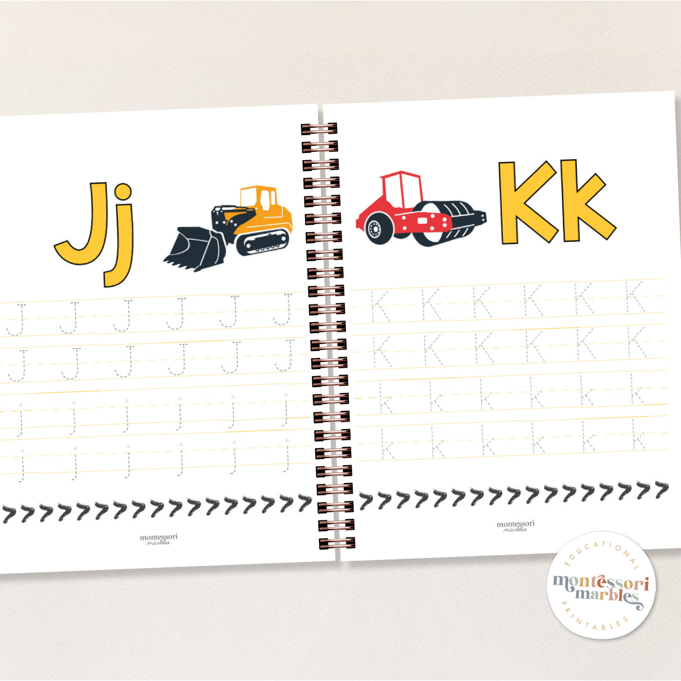 Construction Letter Tracing Workbook | 26 Pages Handwriting Ages 3-5 ...