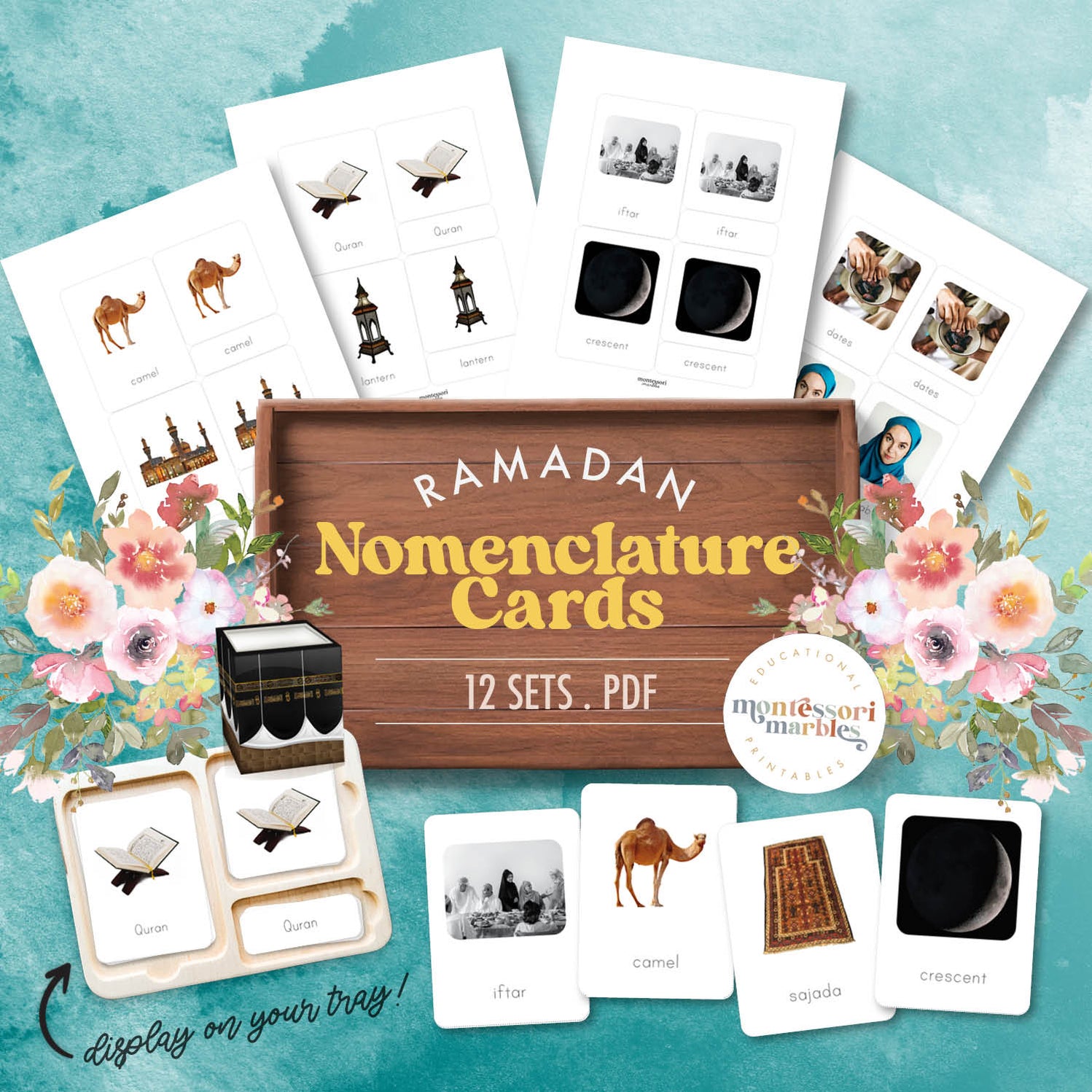 Ramadan Nomenclature Cards | Montessori 3-Part Cards Real Photos Ages 5 ...