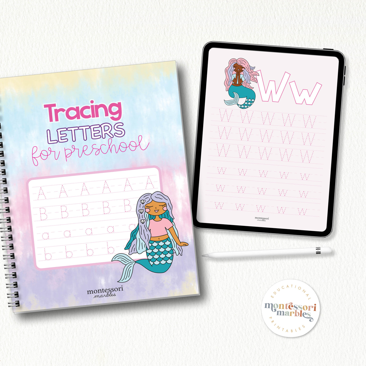 Mermaid Tracing Workbook | Alphabet Handwriting Practice Ages 2-4 PDF ...