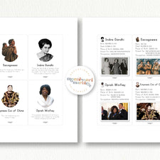 Women's History Month Fact Cards | 36 Famous Women Ages 6-12 Learning ...