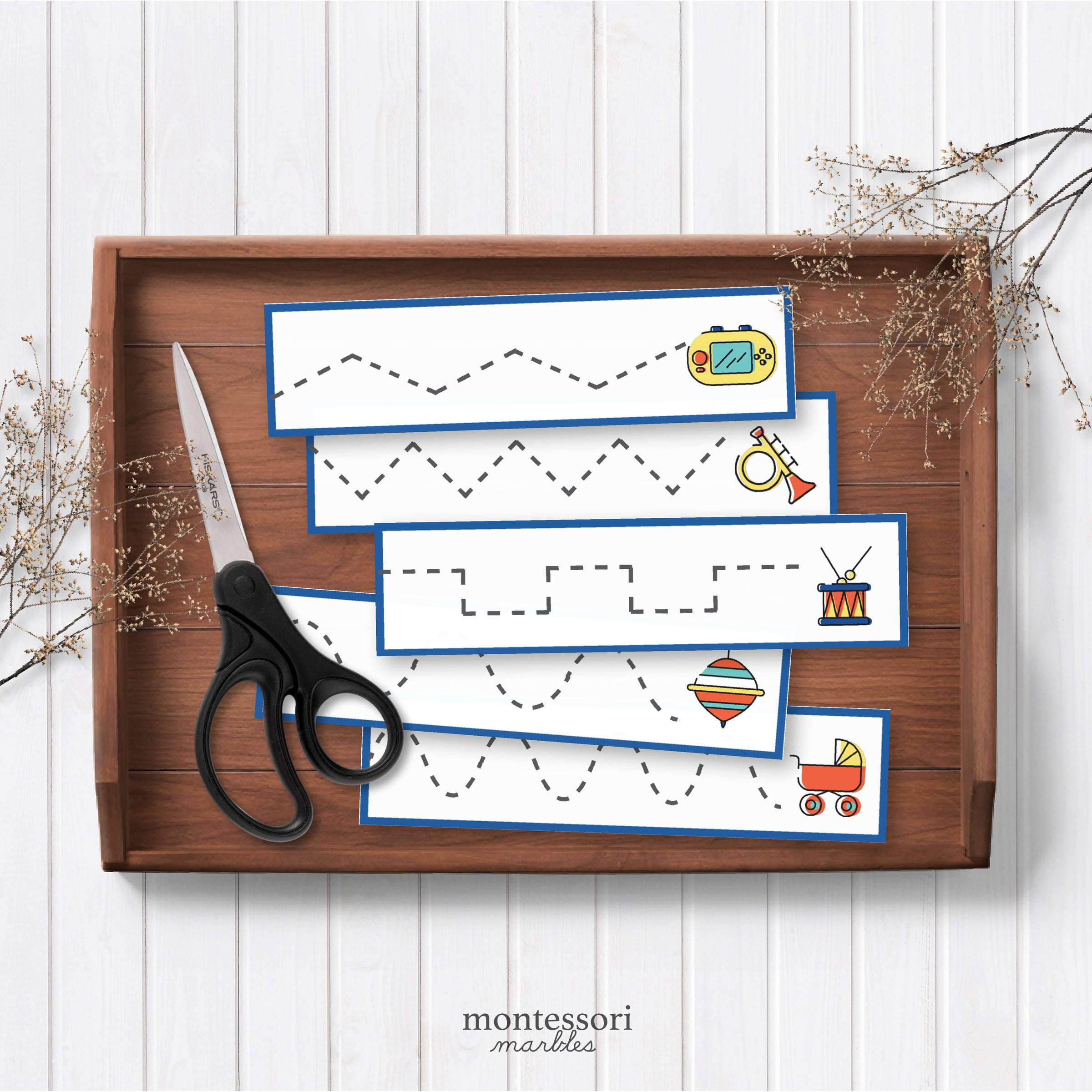 Playroom Toys Cutting Strips | Scissor Skills Ages 2-5 PDF — Montessori ...
