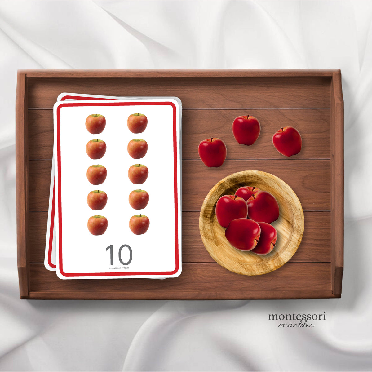 Apples Counting 1 to 10 | Montessori Inspired Printable – Montessori ...