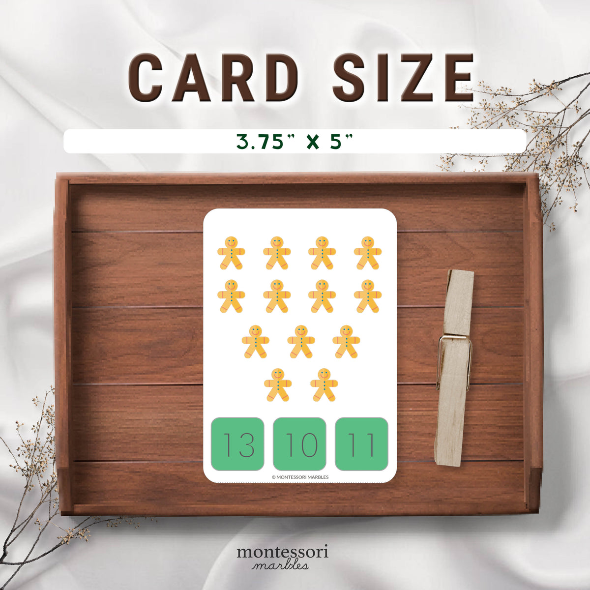 Christmas Counting 1 to 20 – Montessori Marbles