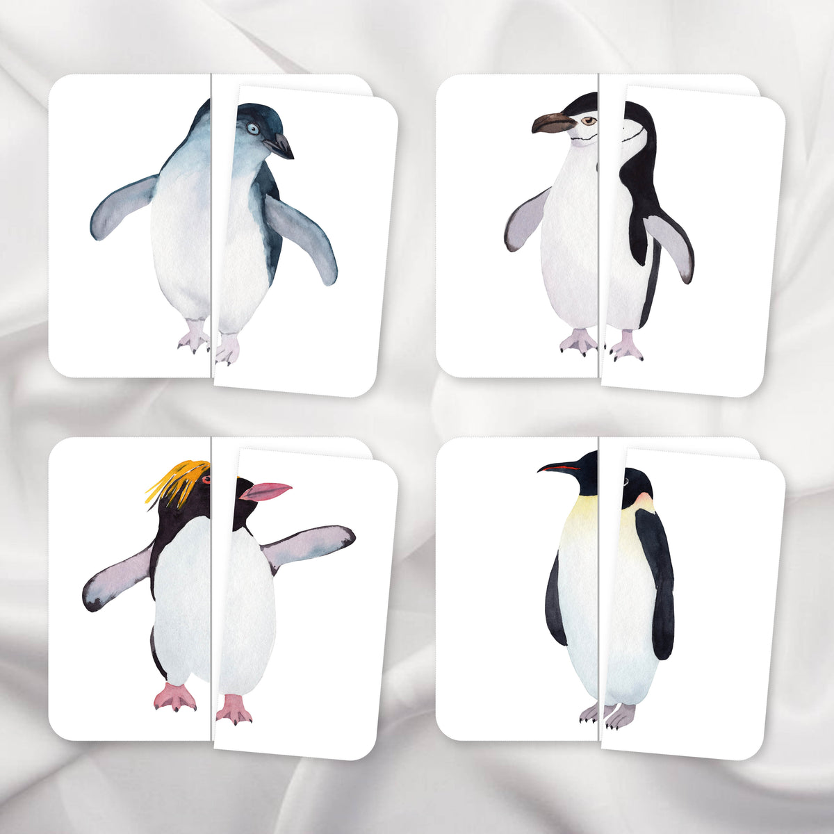 Penguins Symmetry Puzzles | Montessori Printable Acitivities ...
