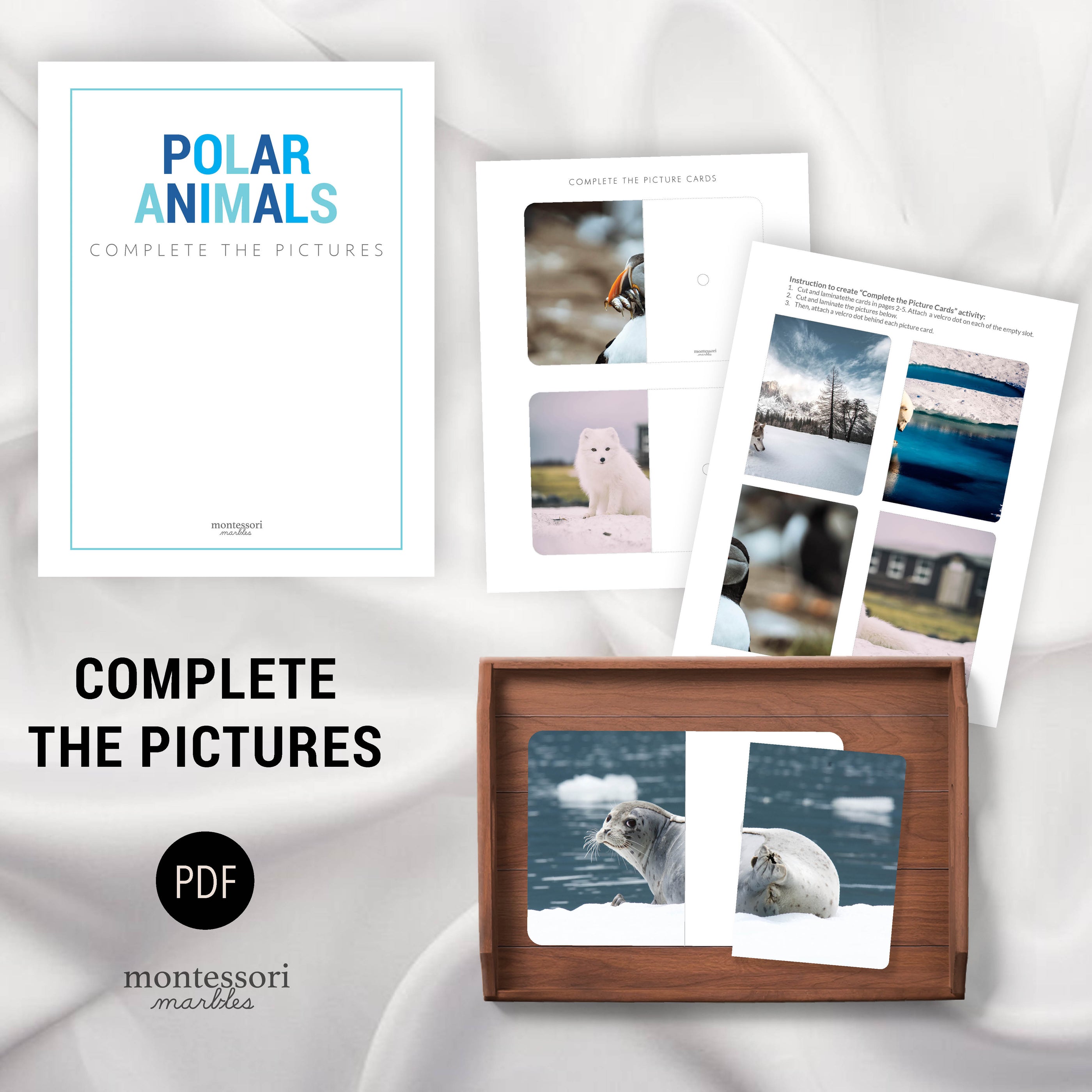 Polar Animals Mini Bundle | 4 Activities Toddler PreK Ages 2-6 PDF ...