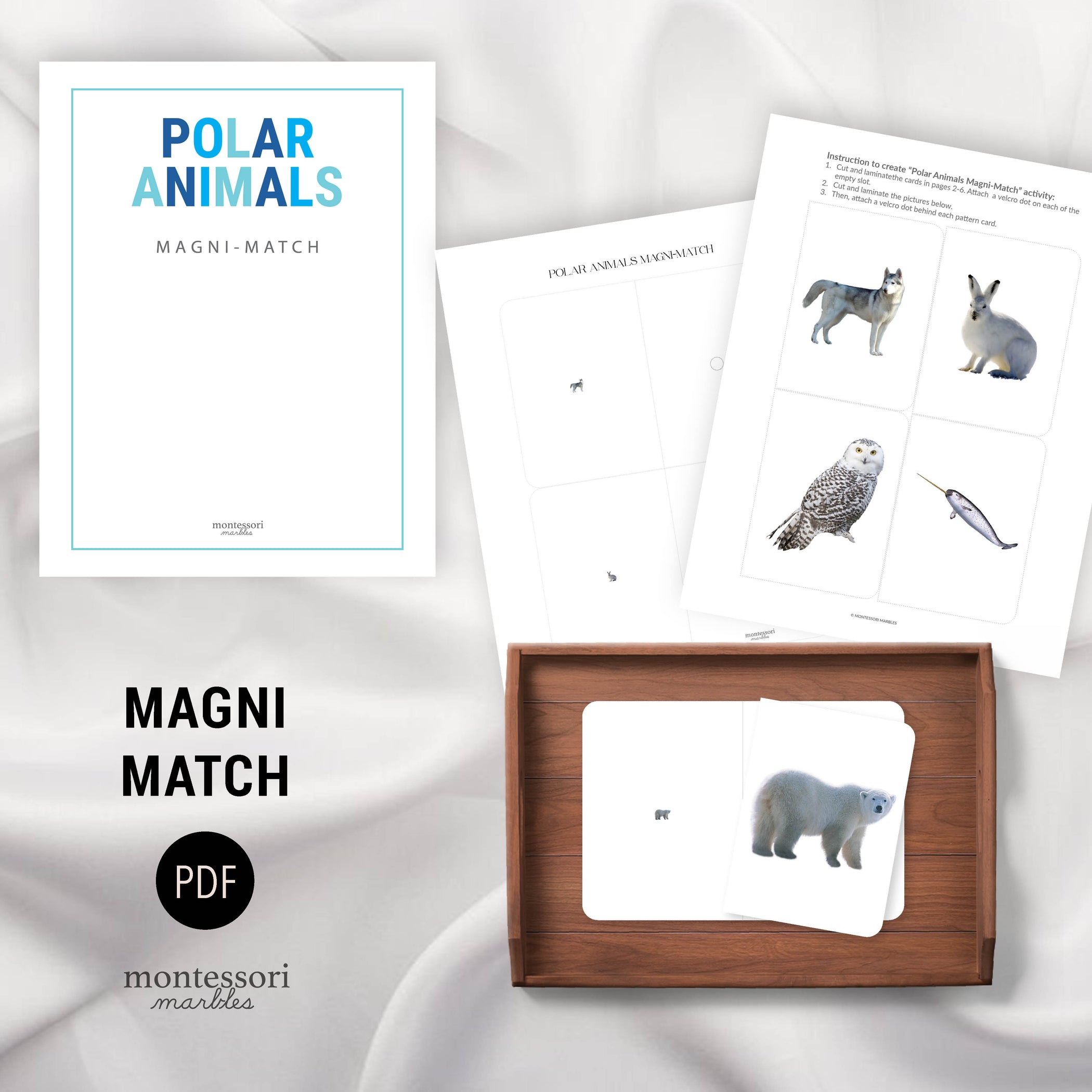 Polar Animals Mini Bundle | 4 Activities Toddler PreK Ages 2-6 PDF ...