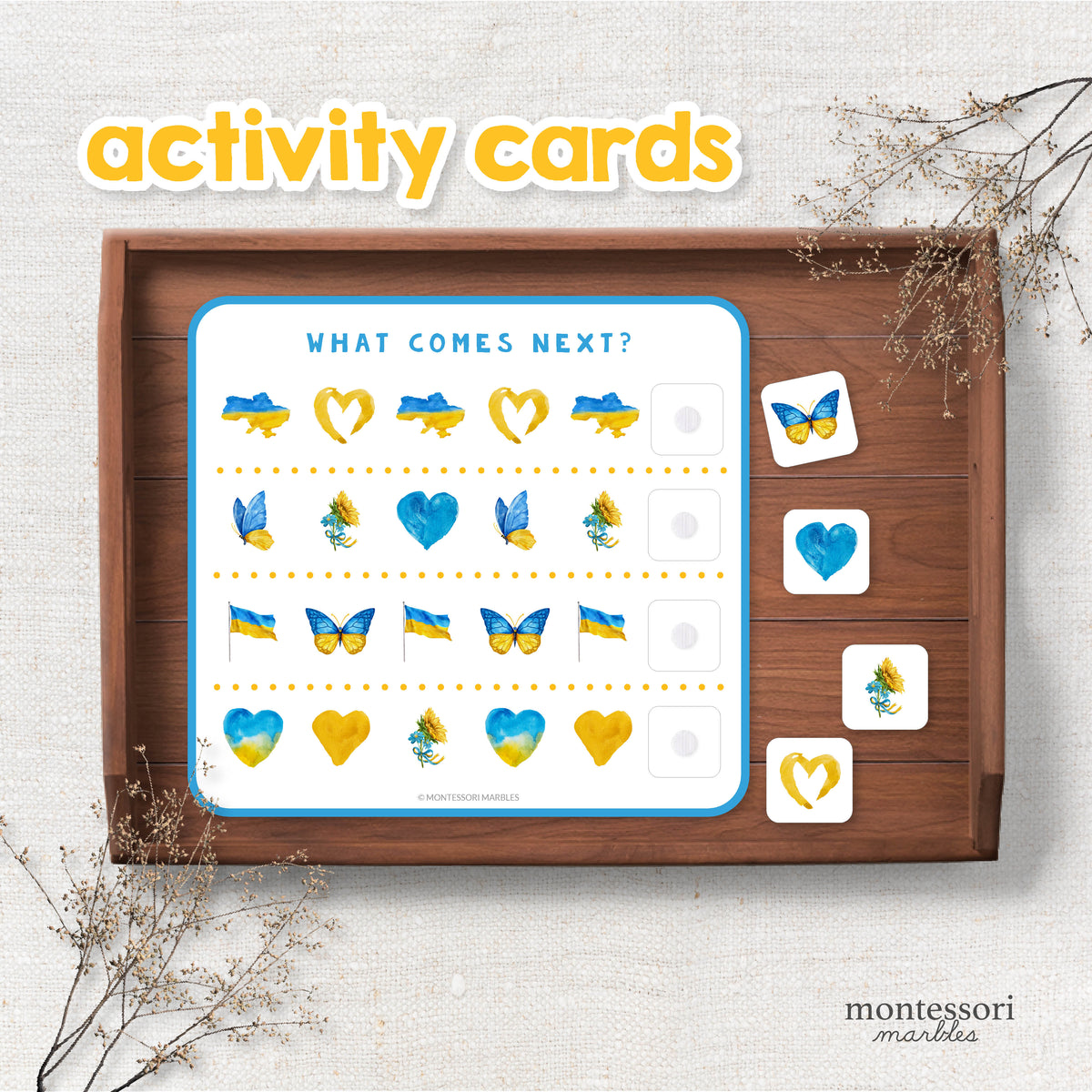 Ukraine Complete the Patterns | Sequencing Worksheet Activity Ages 4-8 ...