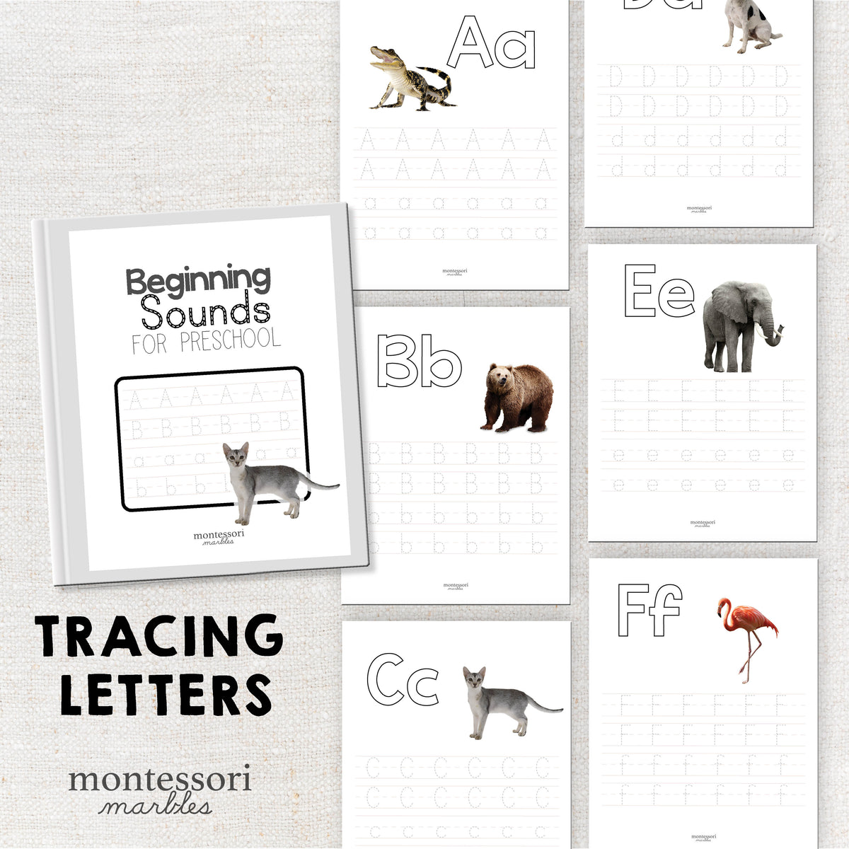 Beginning Sound Workbook | Montessori Inspired Printable Resources ...