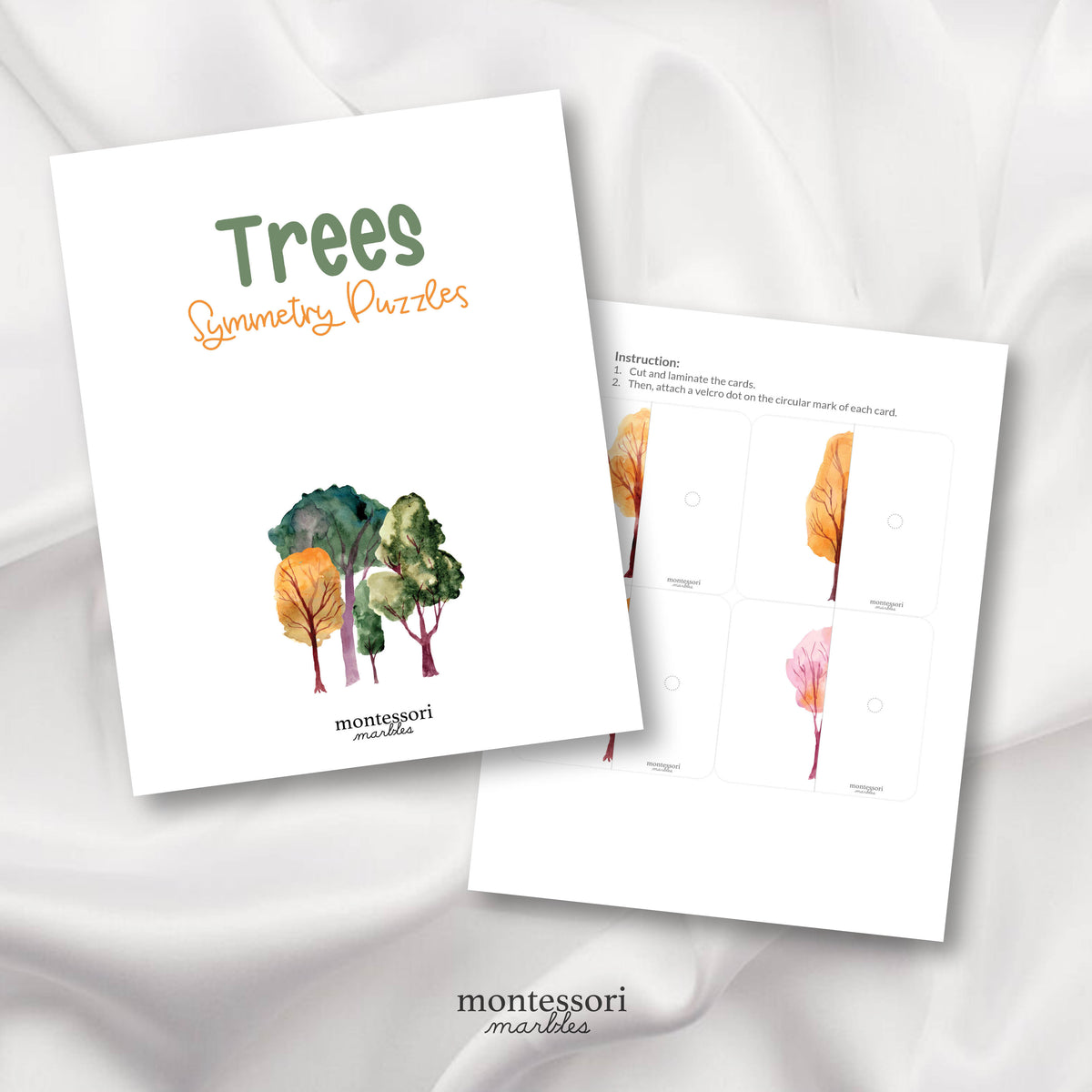 Tree Symmetry Puzzles | Montessori Inspired Printable Activity ...